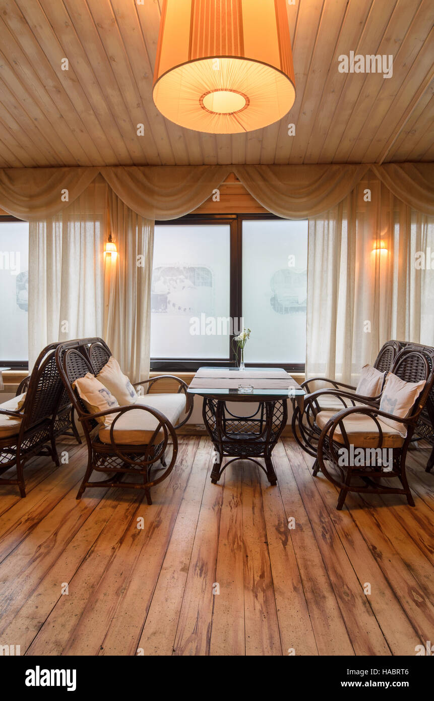 Restaurant interior shot Stock Photo - Alamy