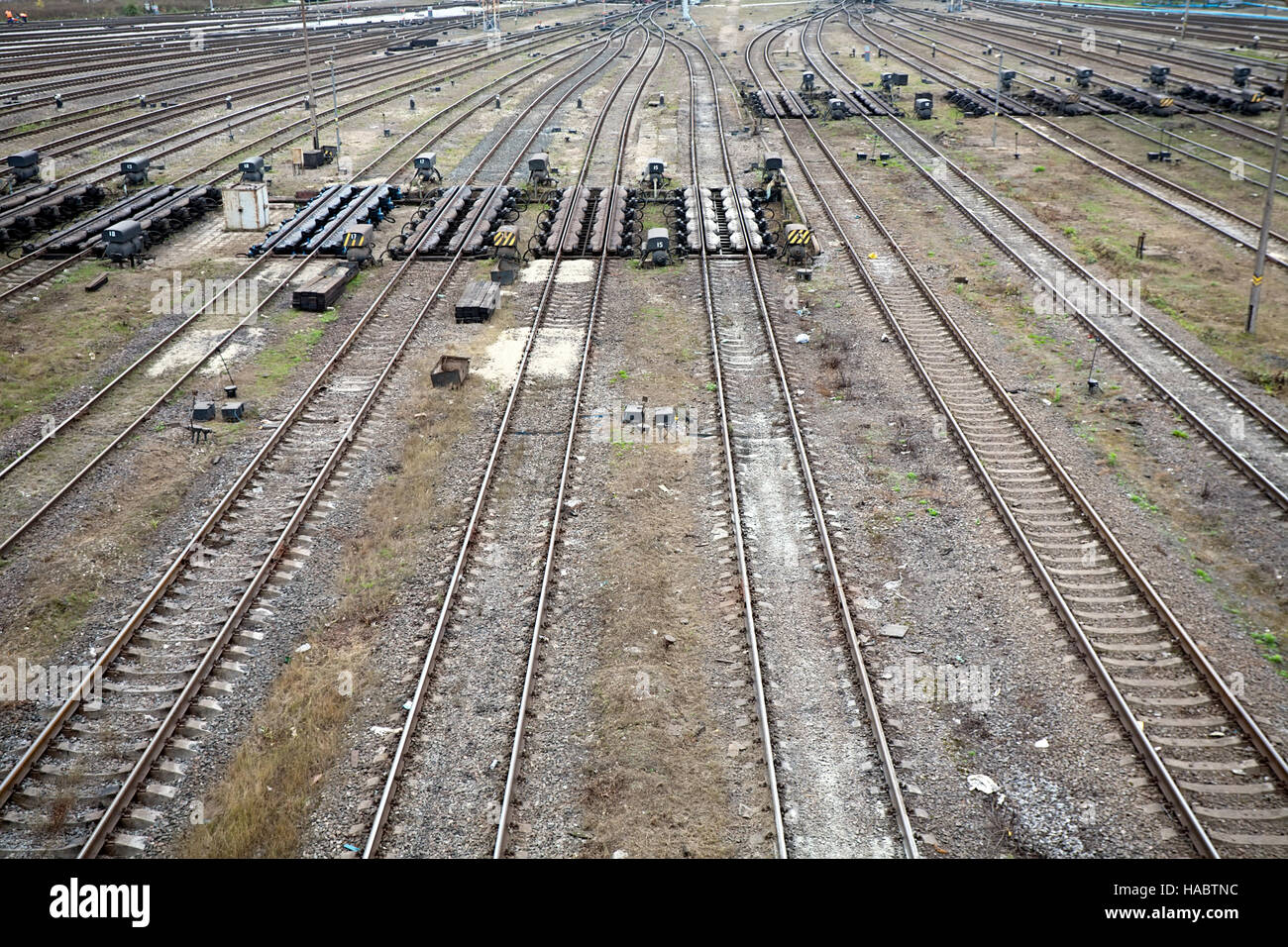 Rail marshalling yard hi-res stock photography and images - Alamy