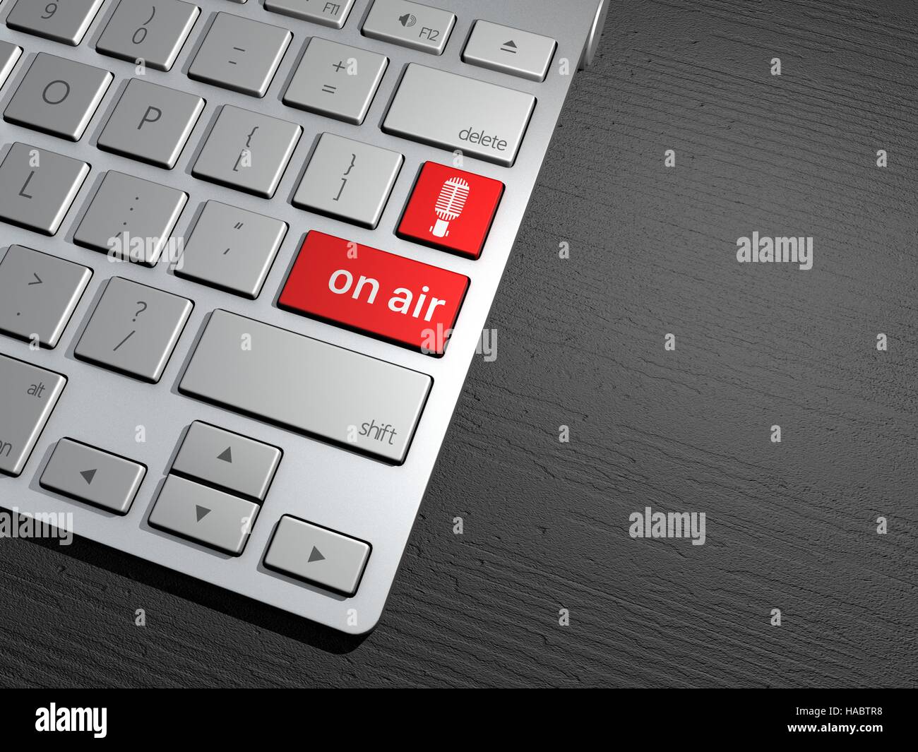 Radio station on air sign hi-res stock photography and images - Alamy