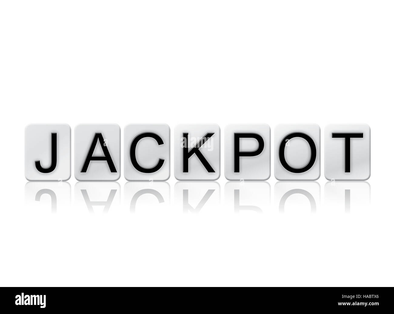 The word "" written in tile letters isolated on a white background ...