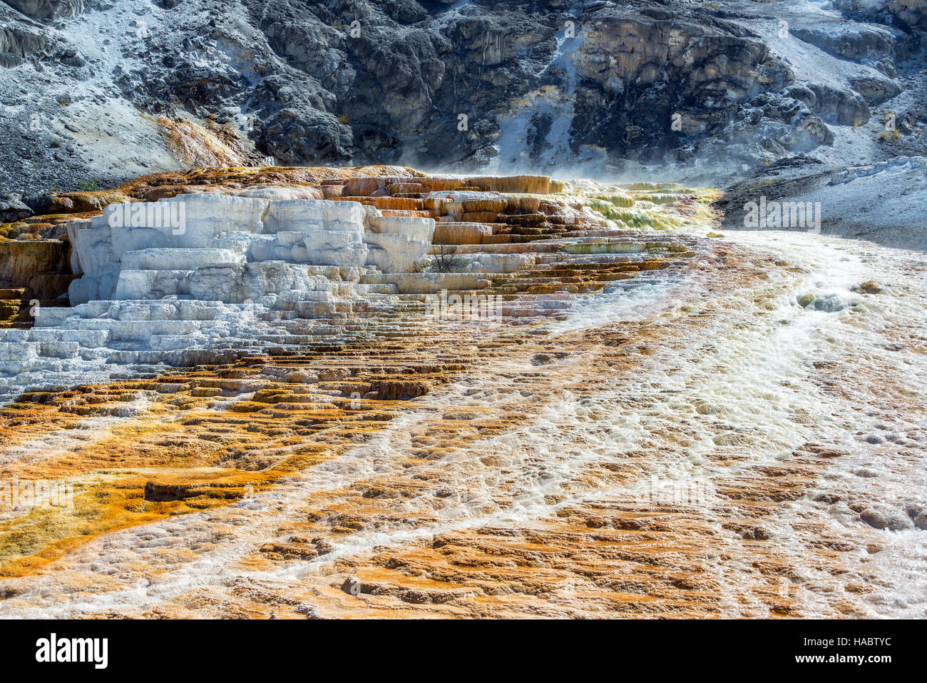 Lower terrace hot springs hi-res stock photography and images - Alamy