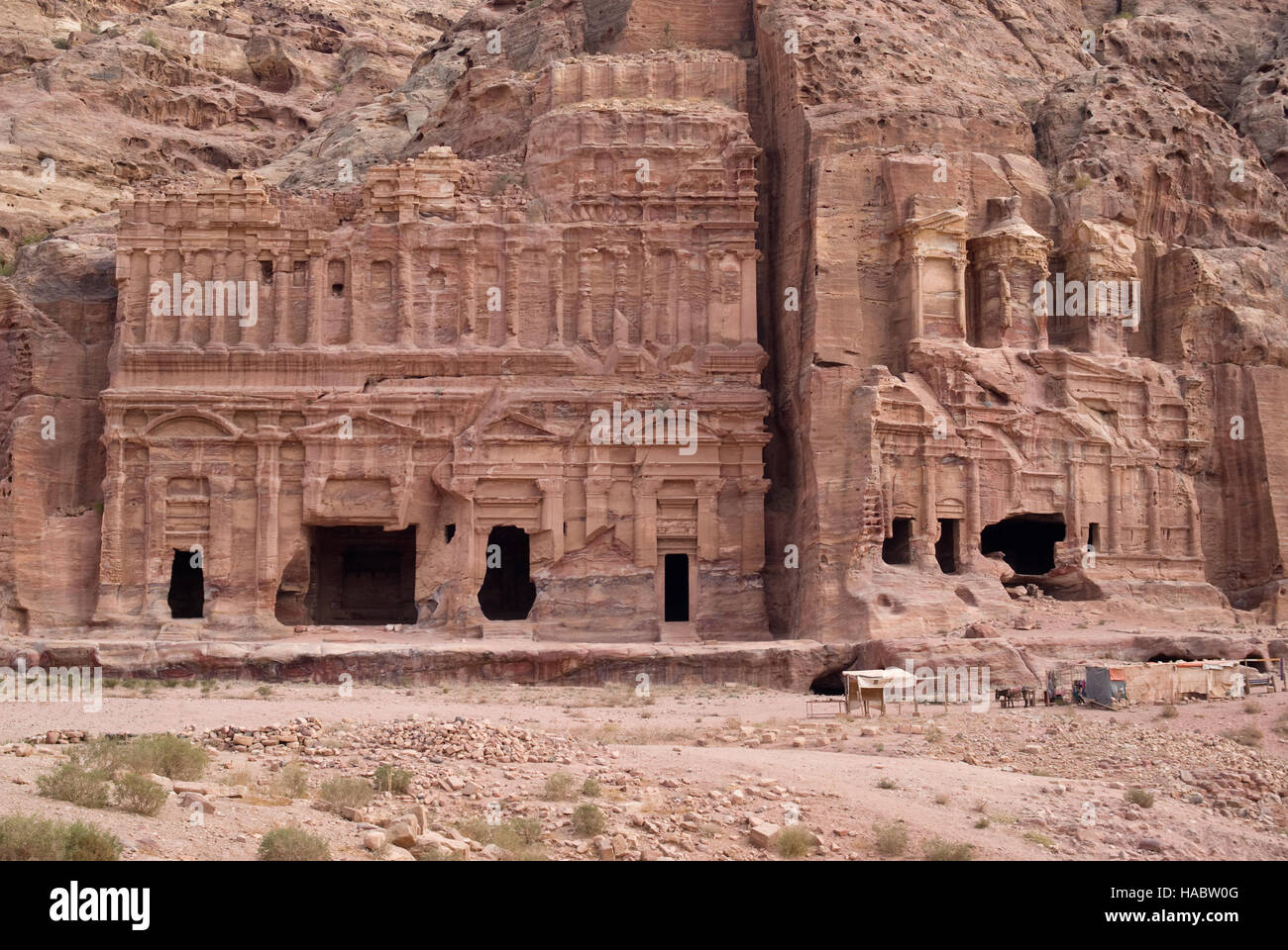 Ruins of Corinthian tomb and the Palace tomb which are part the Royal ...