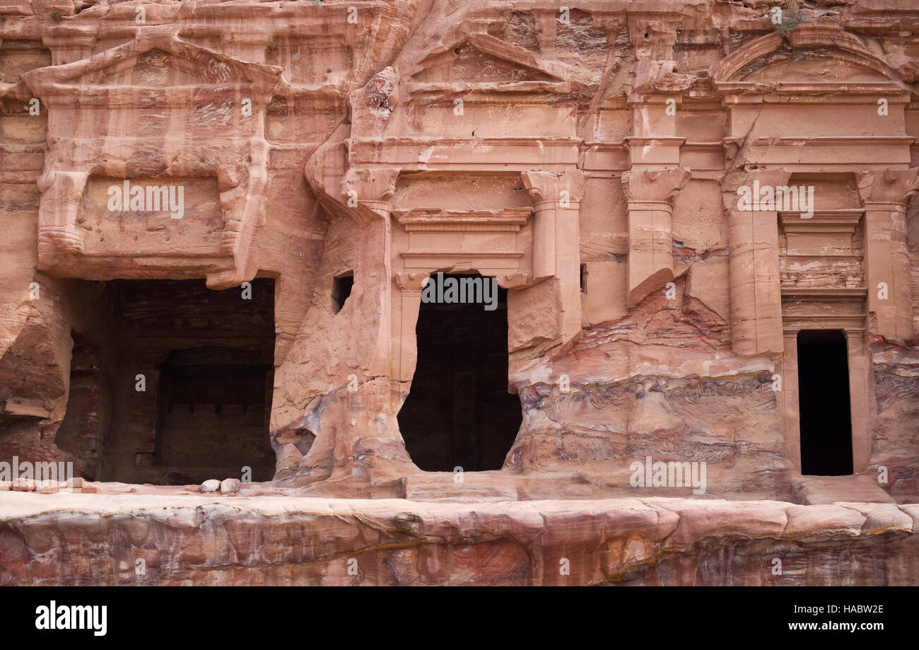 Palace Tomb Ruins Petra Jordan Stock Photos & Palace Tomb Ruins Petra ...