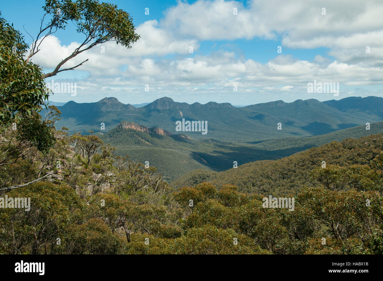 The Grampians from Mt William, near Halls Gap, Victoria, Australia ...