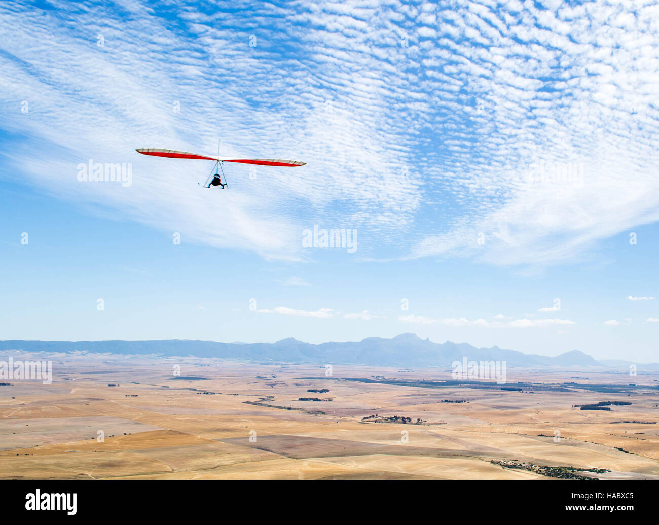 Hang gliding in the sky Stock Photo - Alamy