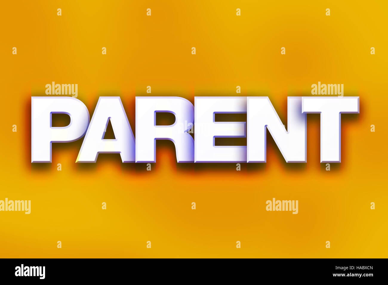 The word "Parent" written in white 3D letters on a colorful background ...
