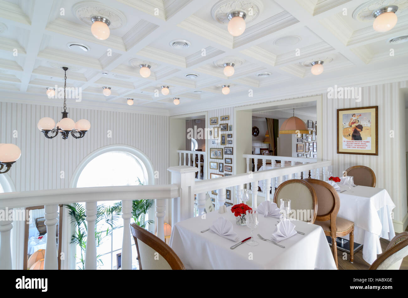 Restaurant interior shot Stock Photo - Alamy