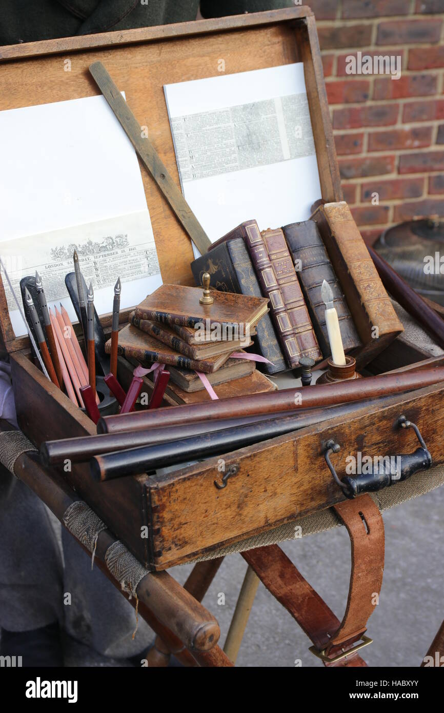 Old writing tools High Resolution Stock Photography and Images - Alamy