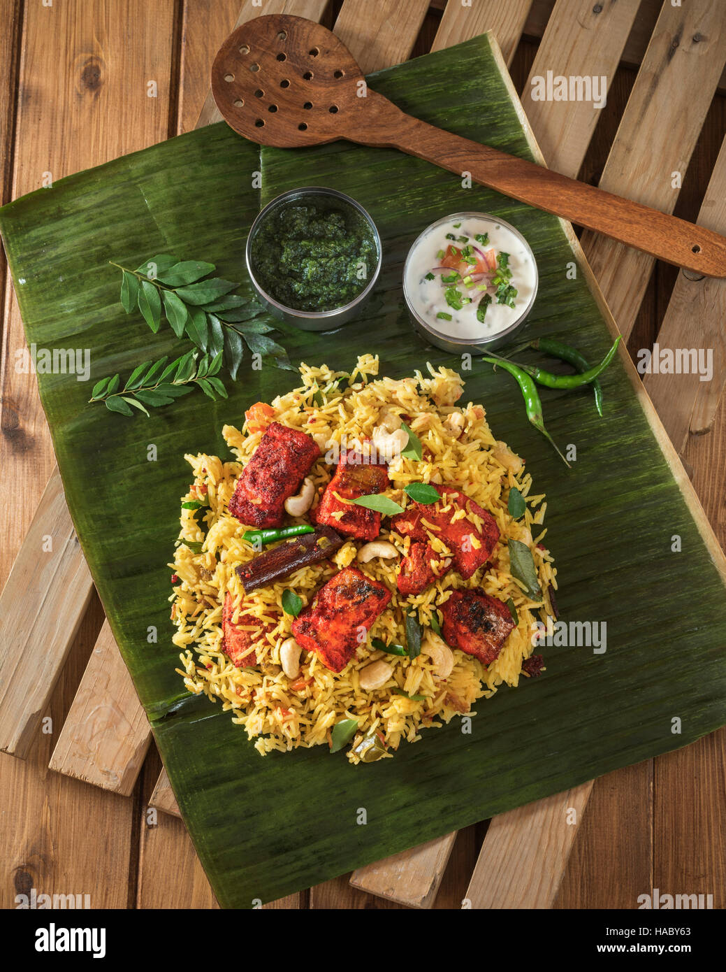 Malabar fish biriyani. Kerala and South India Food Stock Photo - Alamy