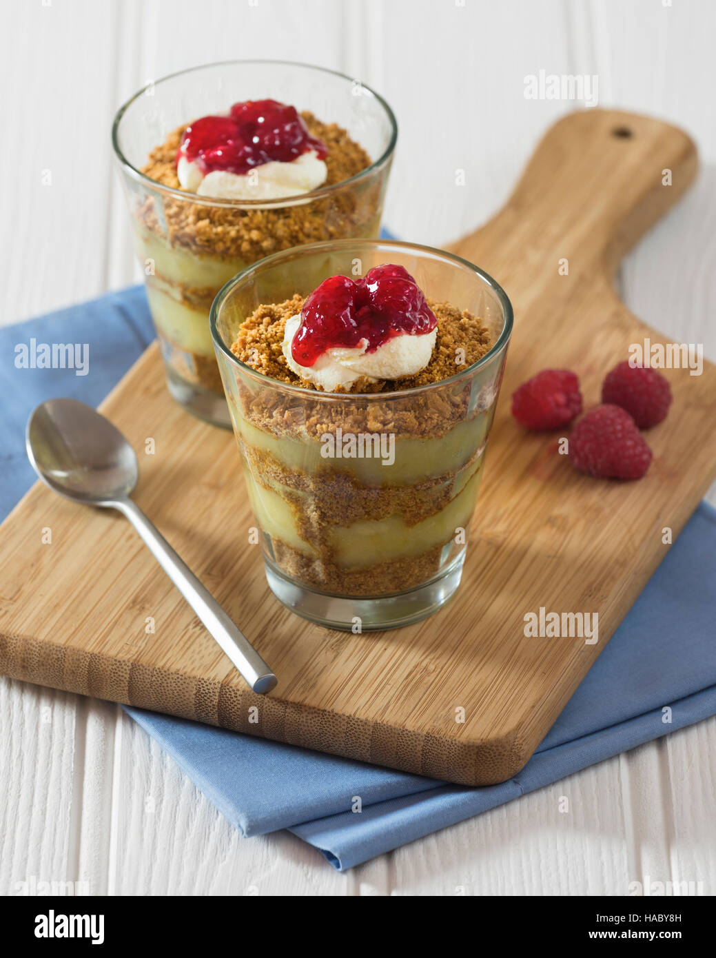 Aeblekage. Danish apple dessert. Denmark Food Stock Photo - Alamy