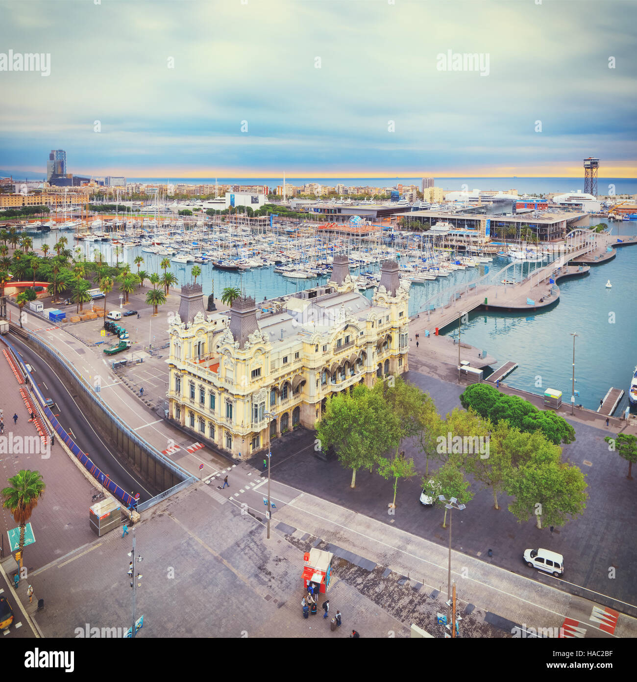 Aerial view of Barcelona Stock Photo - Alamy
