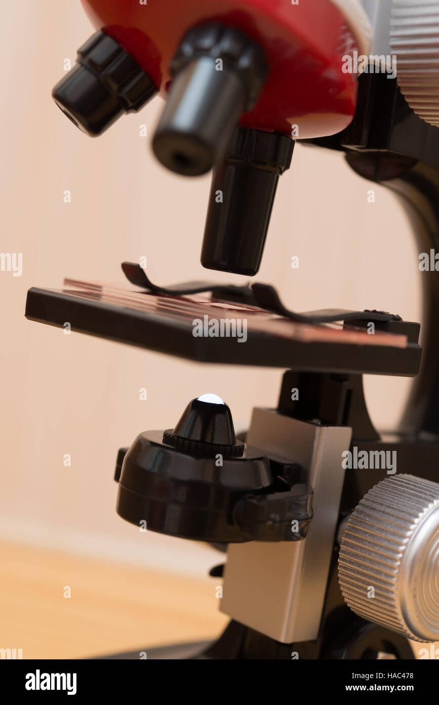 microscope for kid to research the nature close up Stock Photo - Alamy