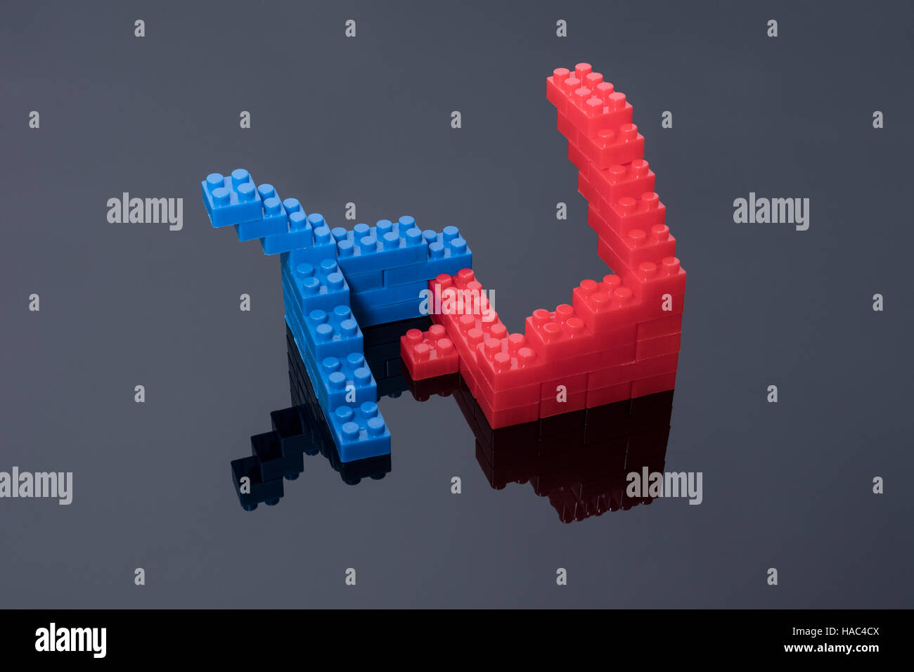 Lego-type building bricks as visual metaphor for 'infrastructure ...