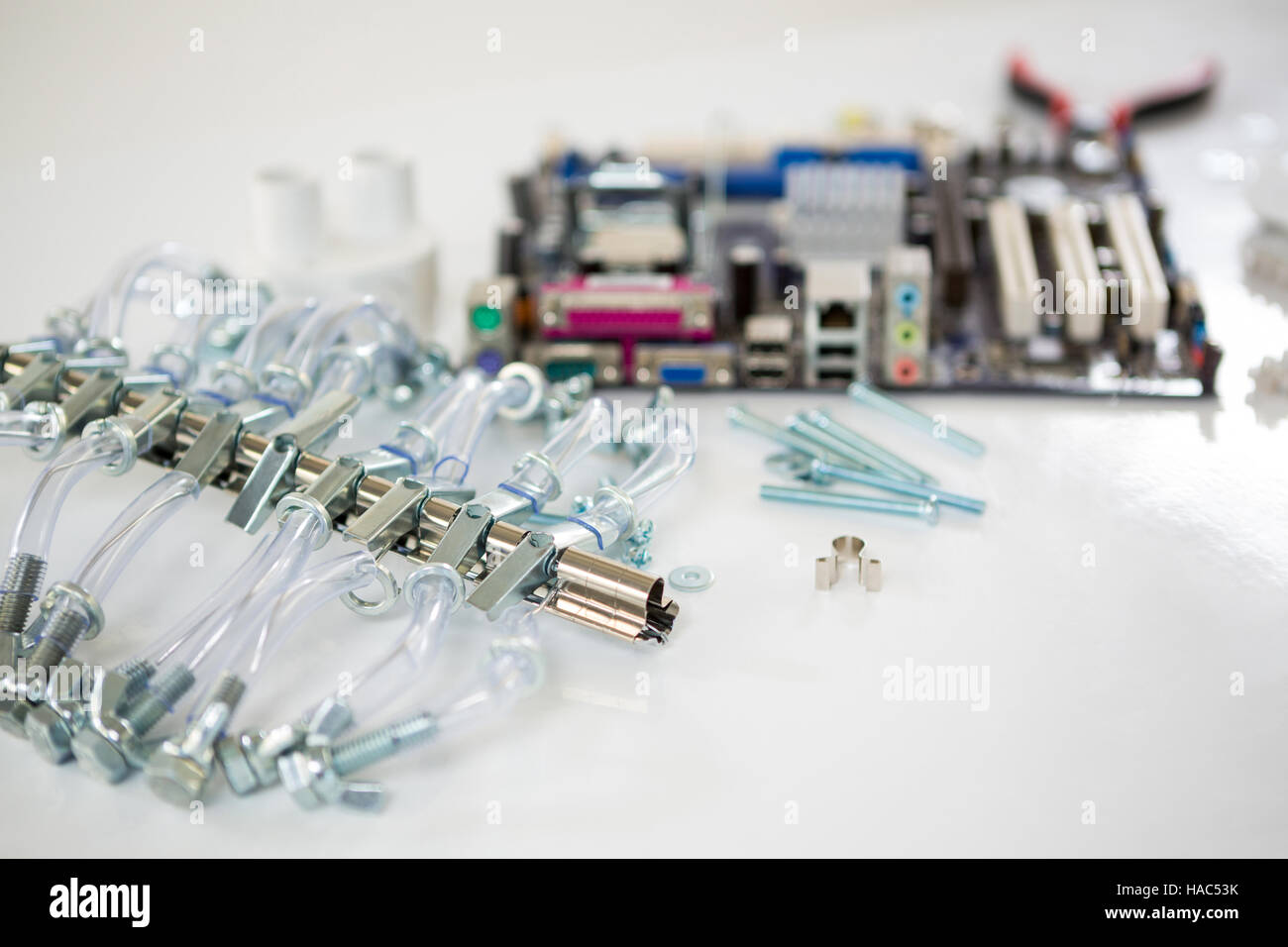 Spare parts of motherboard Stock Photo - Alamy
