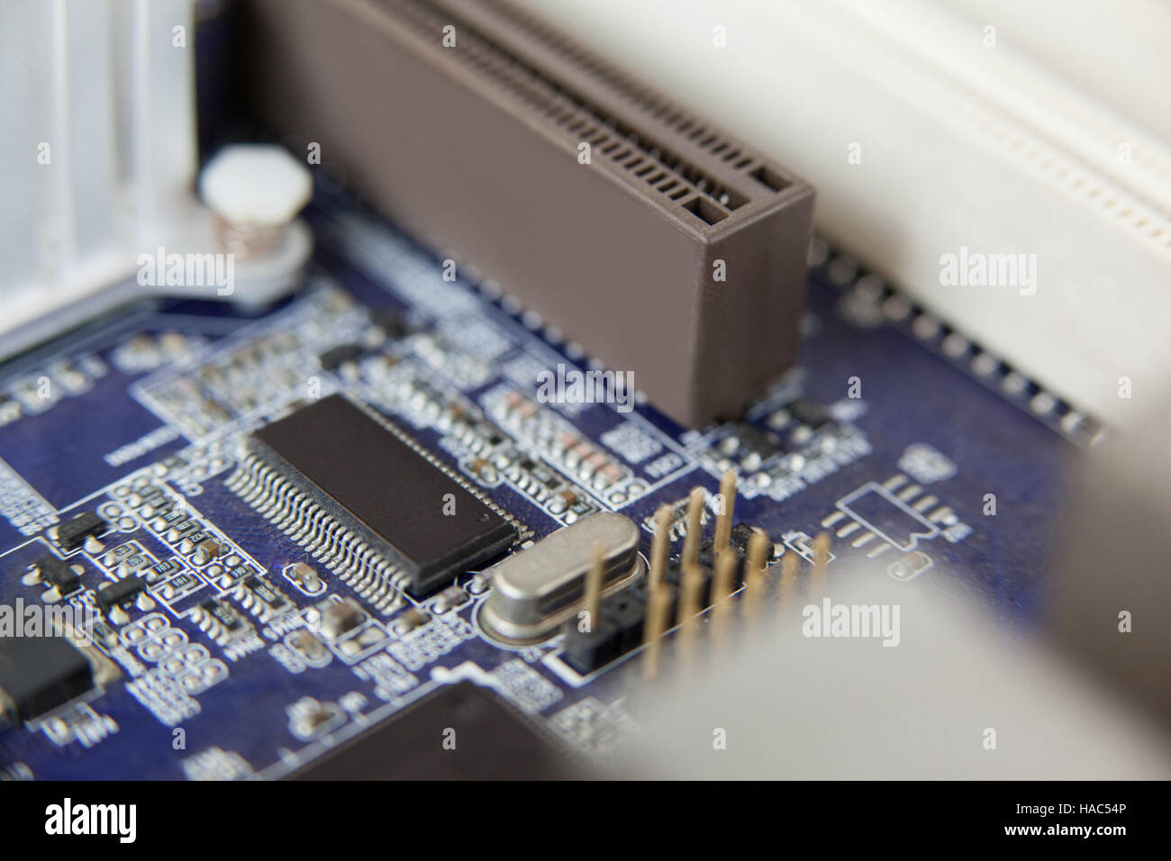 Close-up of a motherboard Stock Photo - Alamy