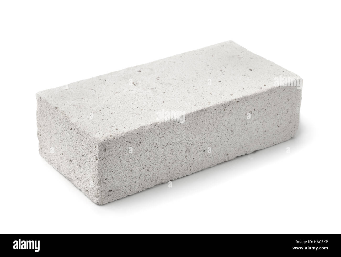 Lightweight foamed gypsum block isolated on white Stock Photo - Alamy