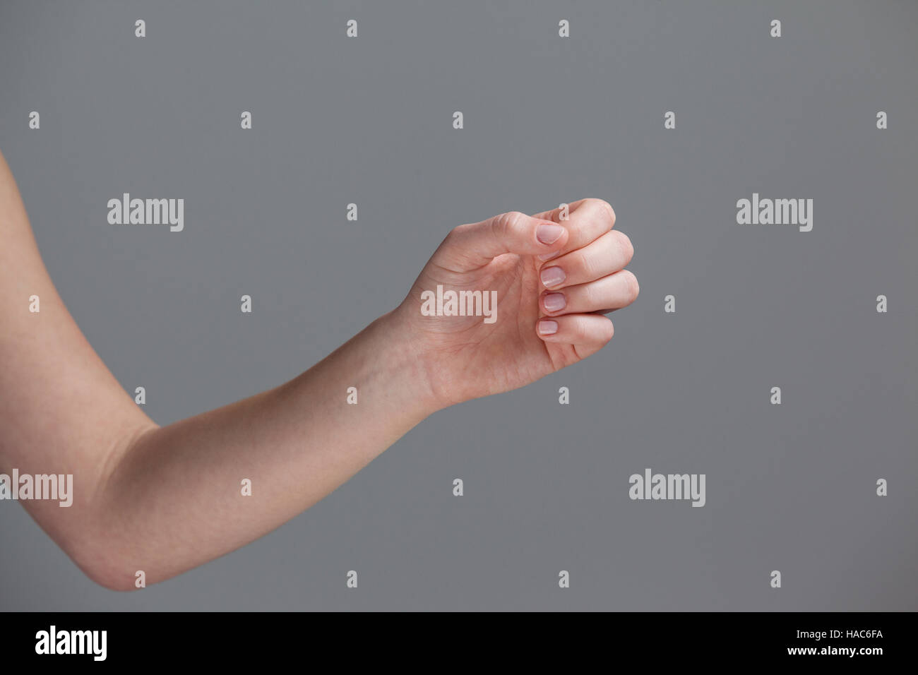 Hand of a woman with manicured nails Stock Photo - Alamy