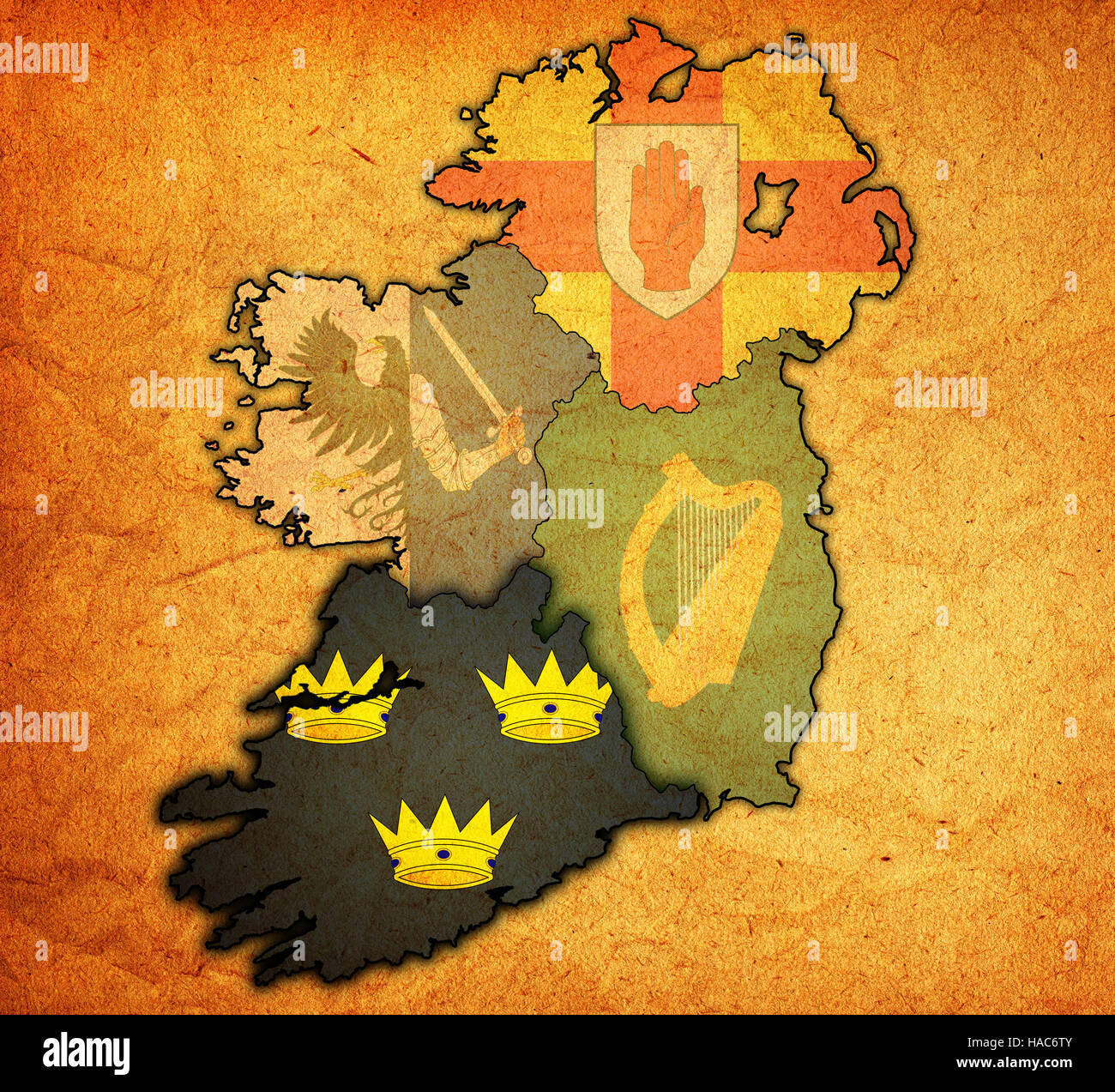 The province of munster map hi-res stock photography and images - Alamy