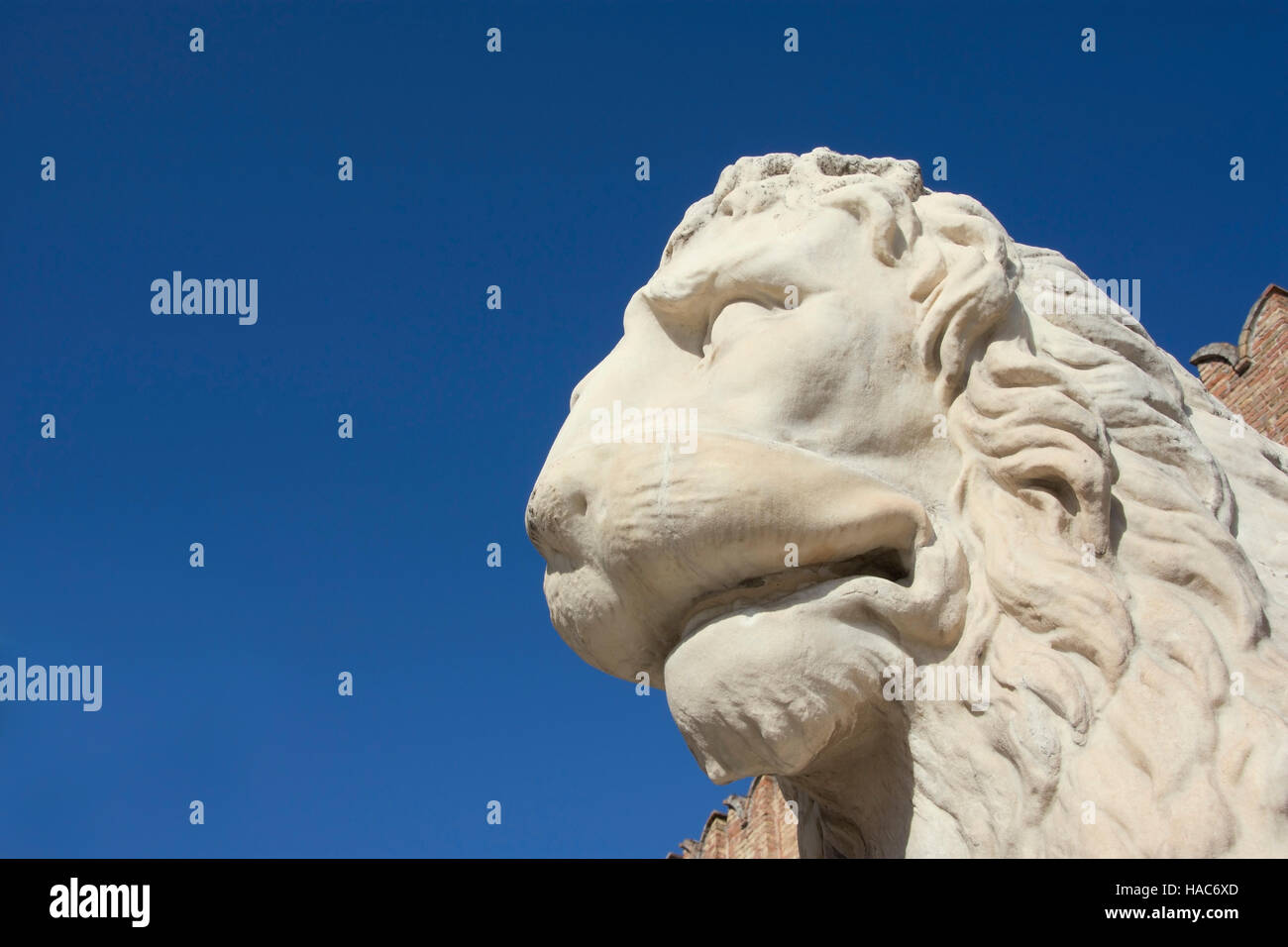 Piraeus Lion, an ancient statue at the entrance of Venetian Arsenal ...