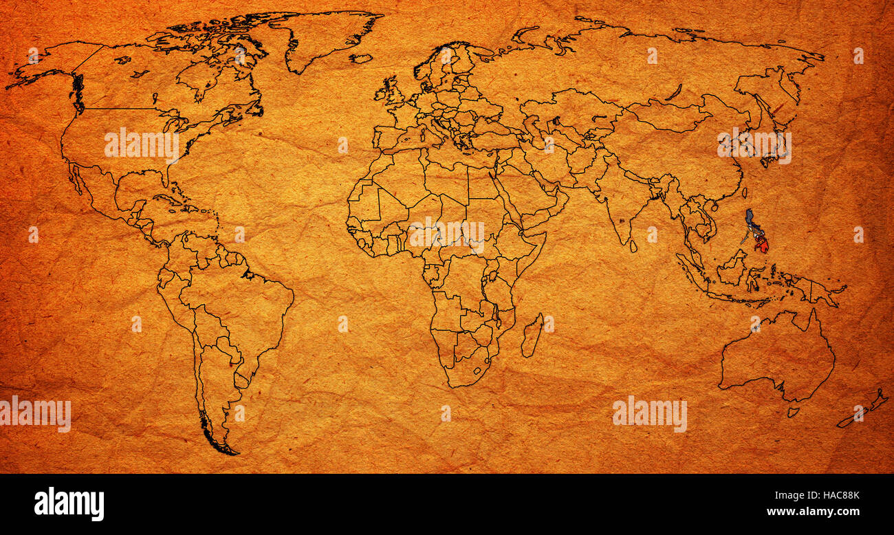 Antique World Map Desktop Wallpaper