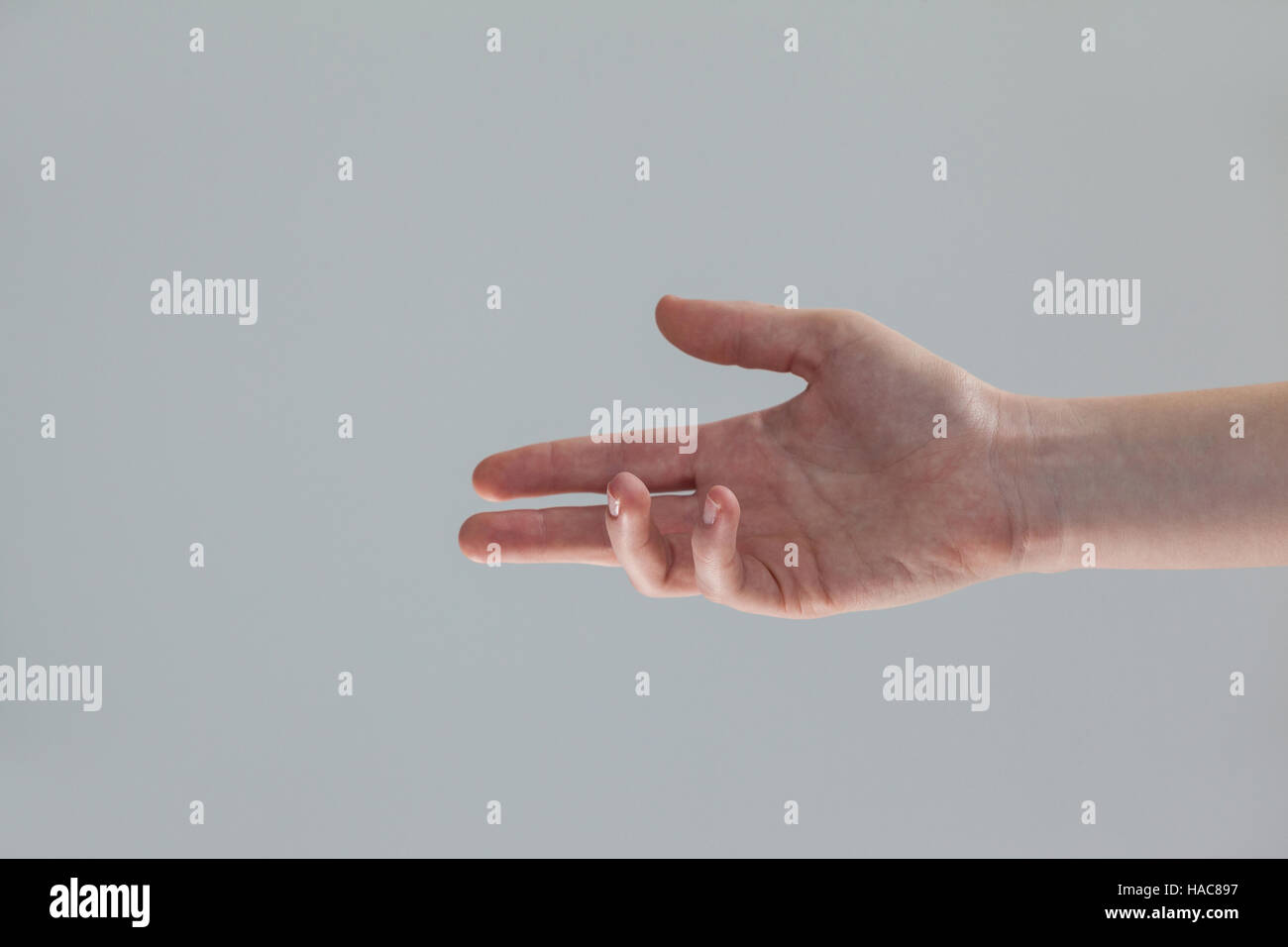 Woman making gestures hand hi-res stock photography and images - Alamy