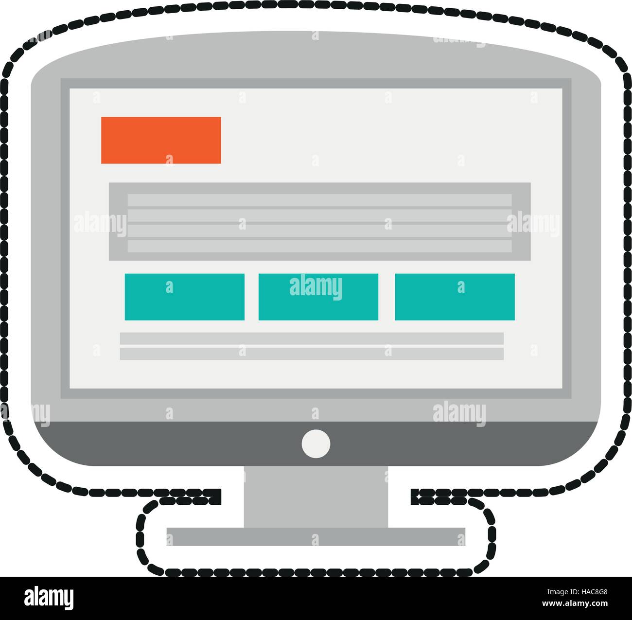 Isolated computer device design Stock Vector Image & Art - Alamy