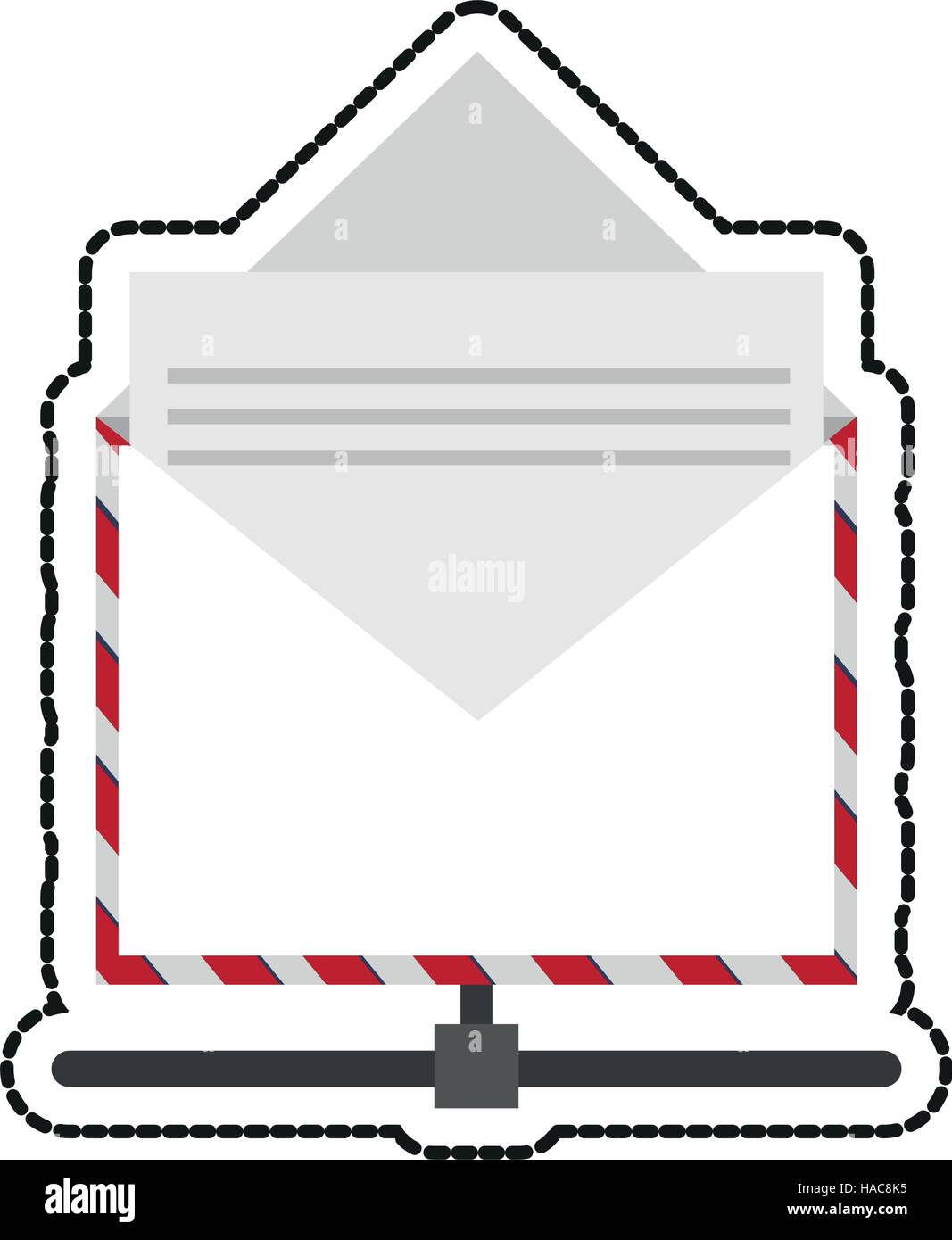 Isolated email envelope design Stock Vector Image & Art - Alamy