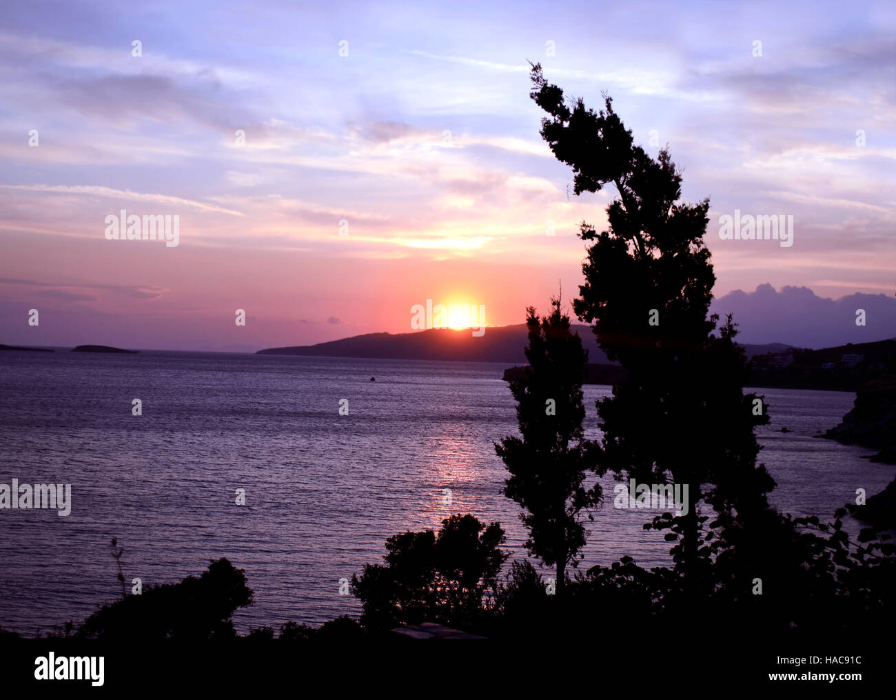 Sunset andros hi-res stock photography and images - Alamy