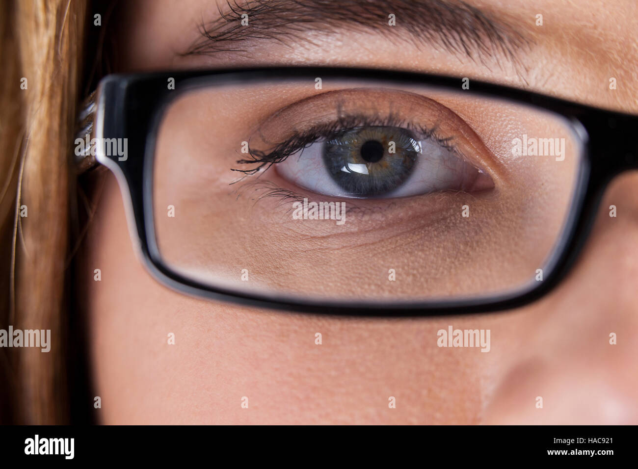 Beautiful woman wearing spectacles hi-res stock photography and images ...