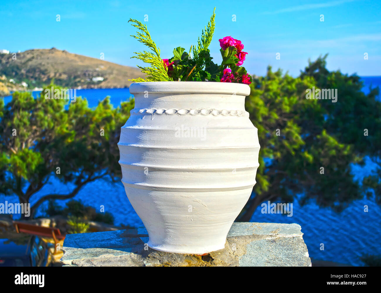 Andros greece flowers hi-res stock photography and images - Alamy