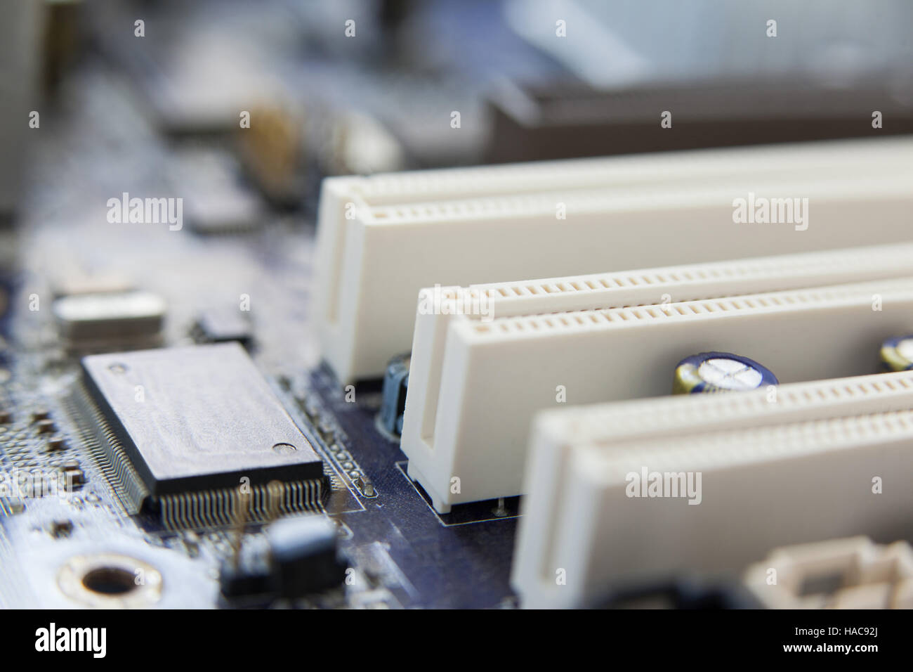 Close-up of a motherboard Stock Photo - Alamy