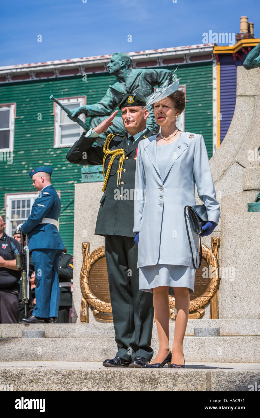 Princess Anne at the Canada Day Remembrance Day service at the War ...
