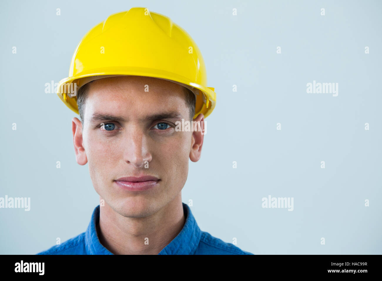Portrait of confident engineer Stock Photo - Alamy
