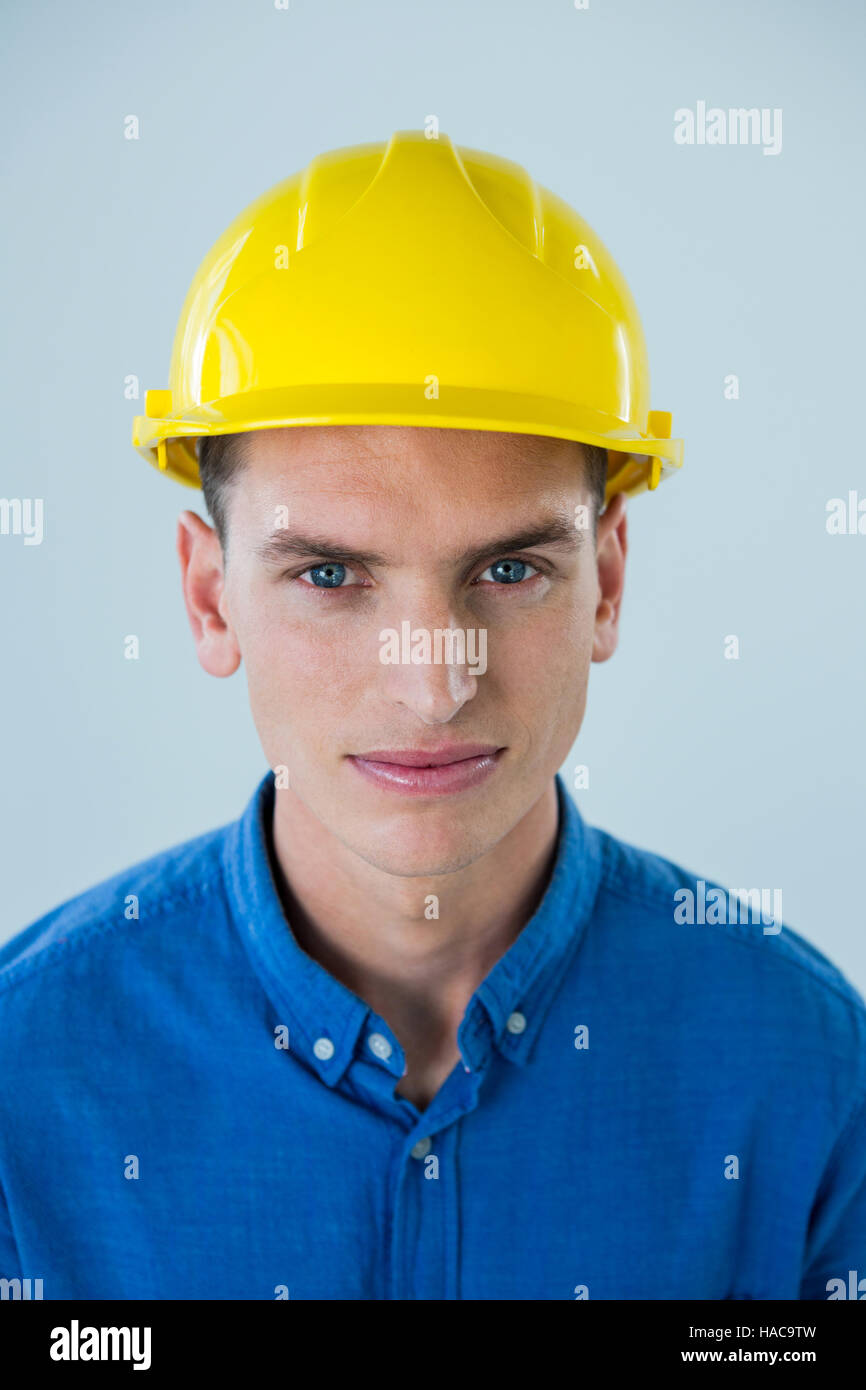 Portrait of confident engineer Stock Photo - Alamy
