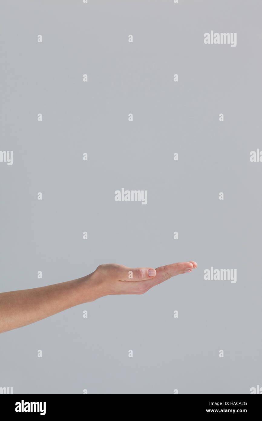 Cupped hand of a woman Stock Photo - Alamy