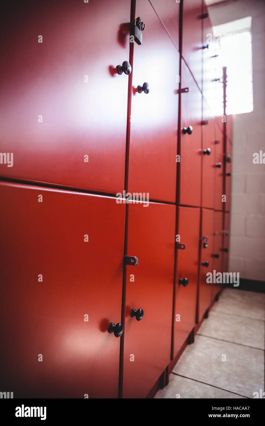 Lockers in locker room Stock Photo - Alamy