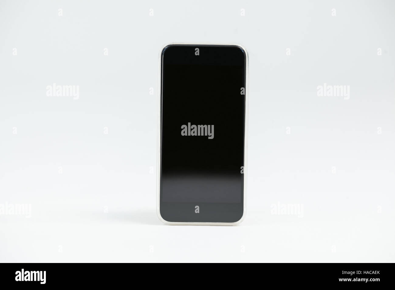 Mobile phone on white background Stock Photo - Alamy