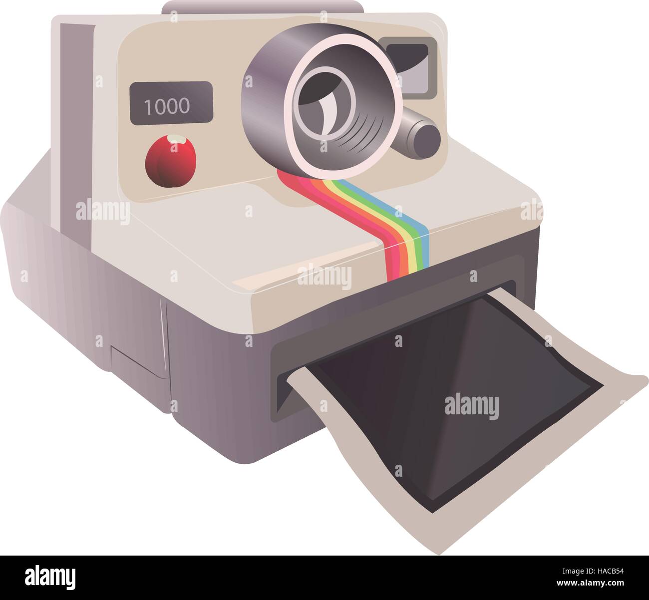 Vintage old camera and print photo Stock Vector Image & Art - Alamy