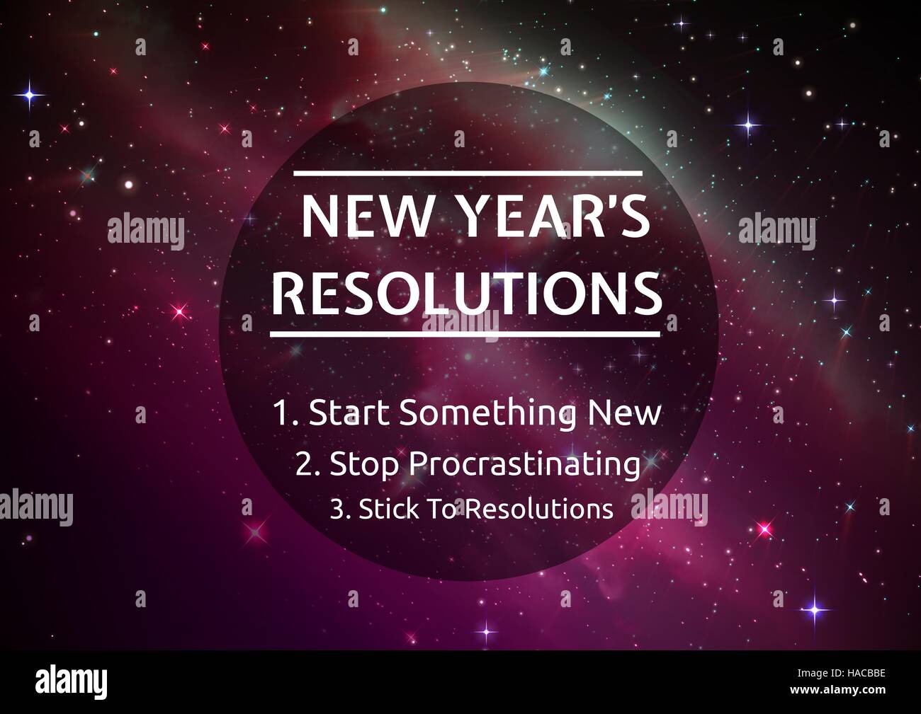 New year resolution goals against digitally generated background Stock ...