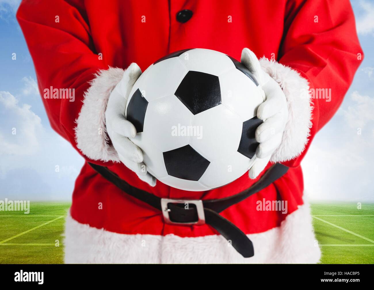 Santa football goal hi-res stock photography and images - Alamy