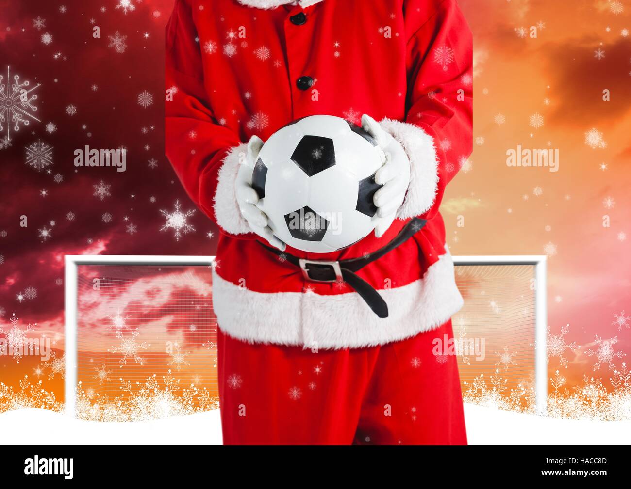 Santa football goal hi-res stock photography and images - Alamy