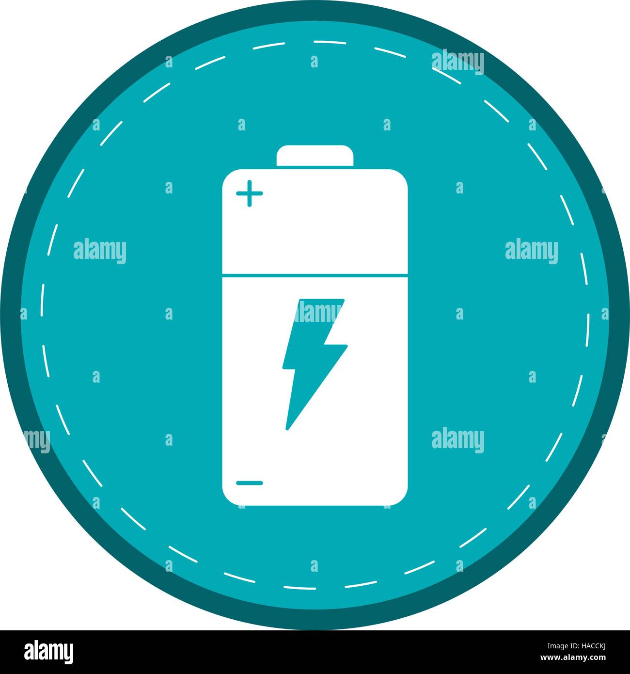 battery charge alkaline lighting green circle Stock Vector Image & Art ...