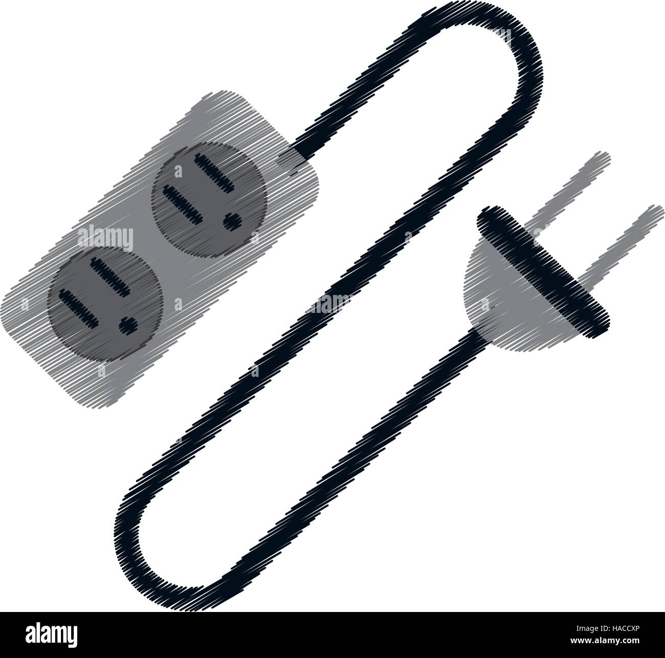 Electrical extension cord Stock Vector Images - Alamy
