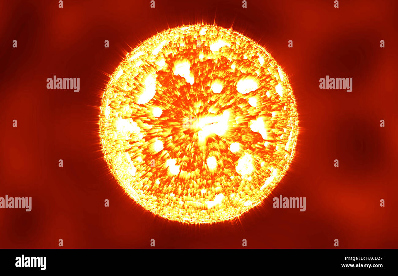 The sun in the deep space, super nova Stock Photo - Alamy