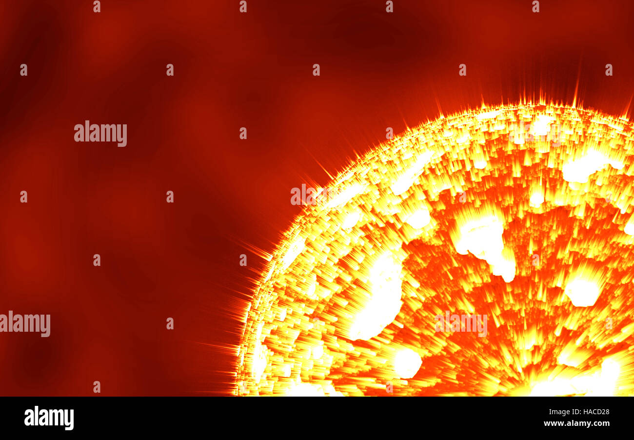 The sun in the deep space, super nova Stock Photo - Alamy