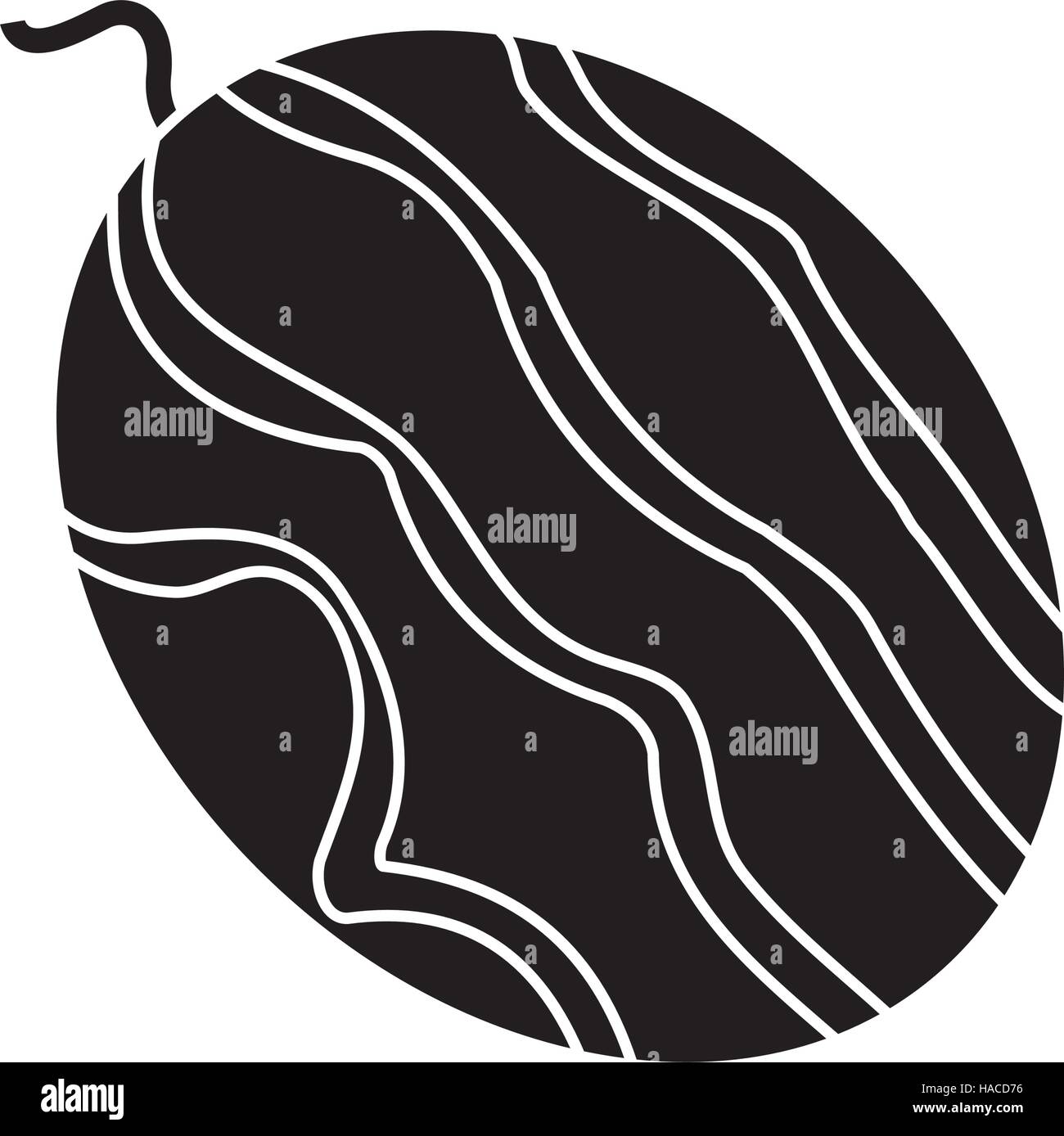 juicy watermelon fruit nature silhouette Stock Vector Image & Art - Alamy