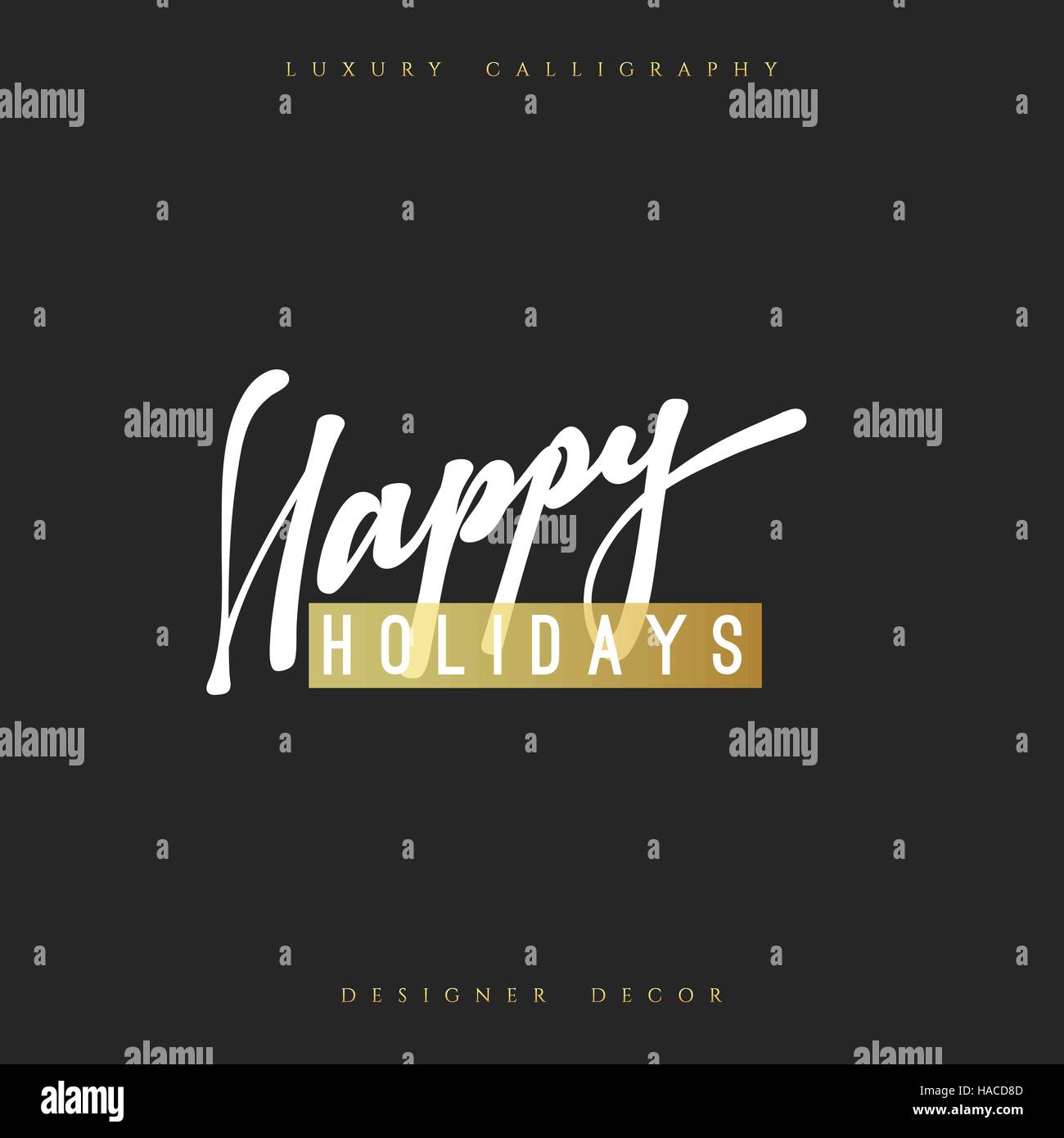 Happy holiday lettering handmade calligraphy. Inscriptions for greeting ...