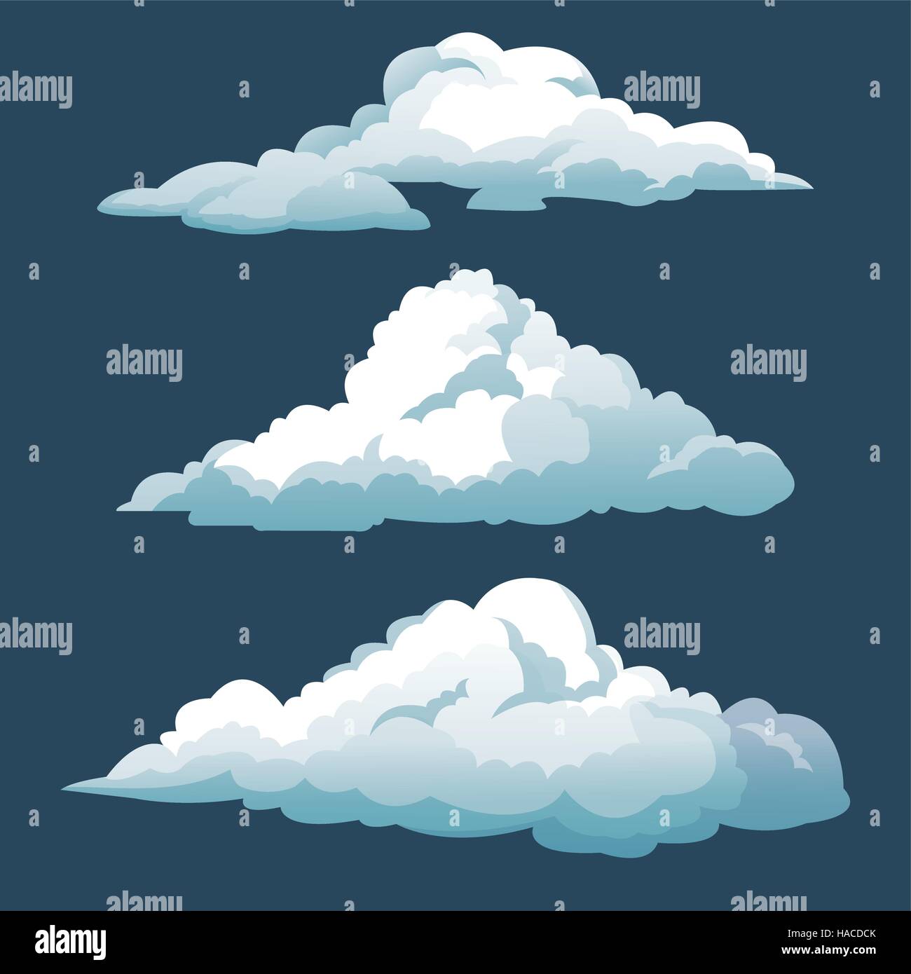 Sky full white clouds Stock Vector Images - Alamy