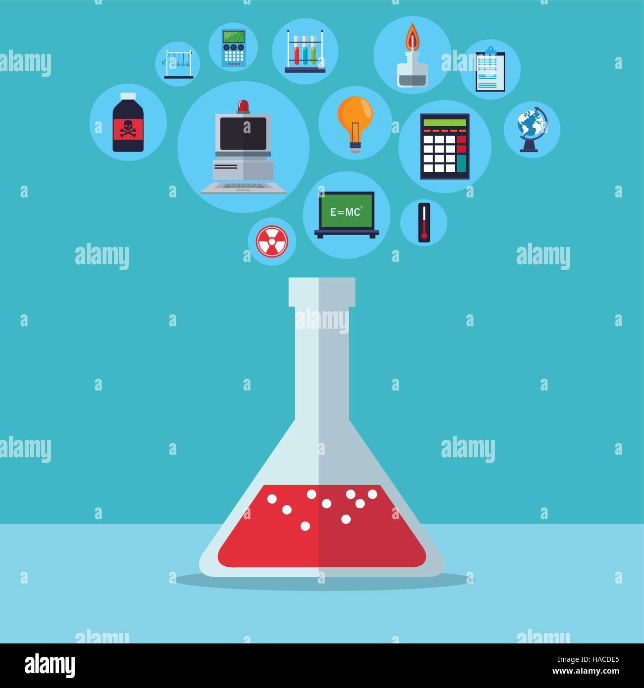 test tube laboratory concept items Stock Vector Image & Art - Alamy