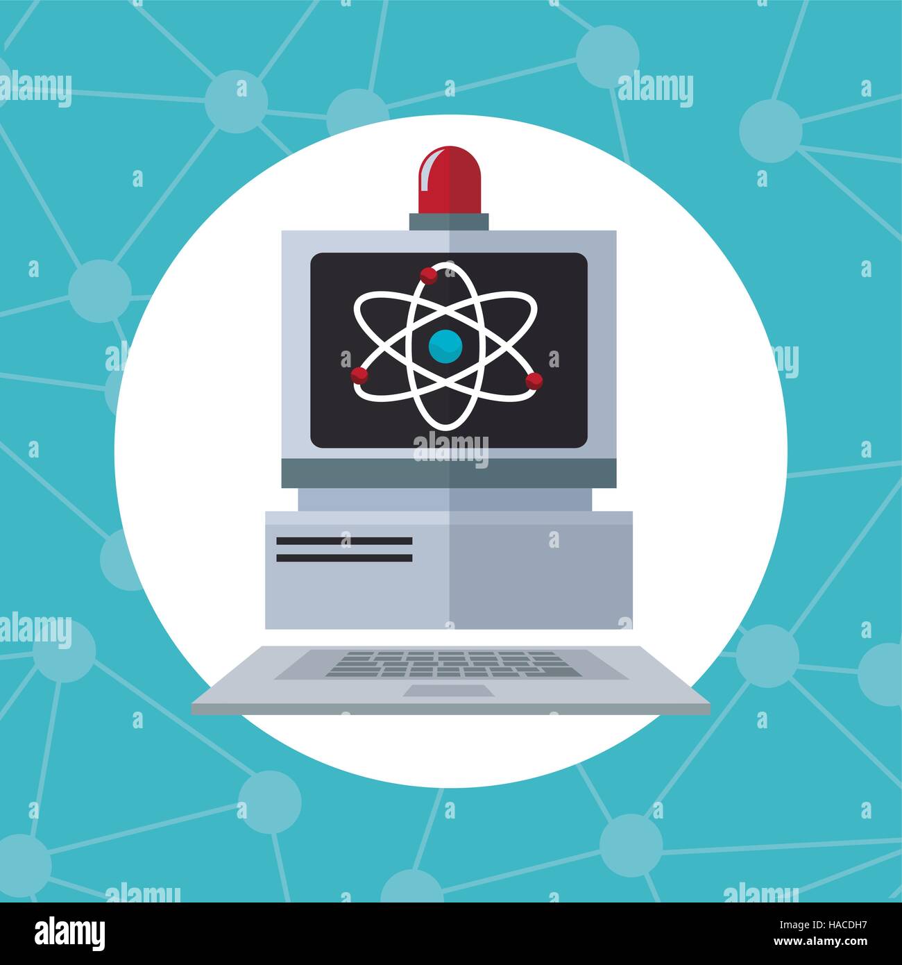 Doctor computer alert Stock Vector Images - Alamy